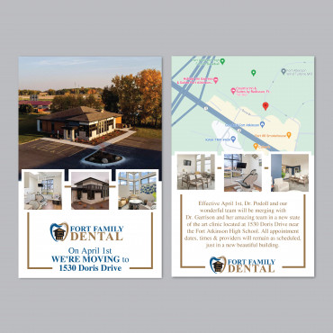 Postcard for dental office moving locations - Design Contest
